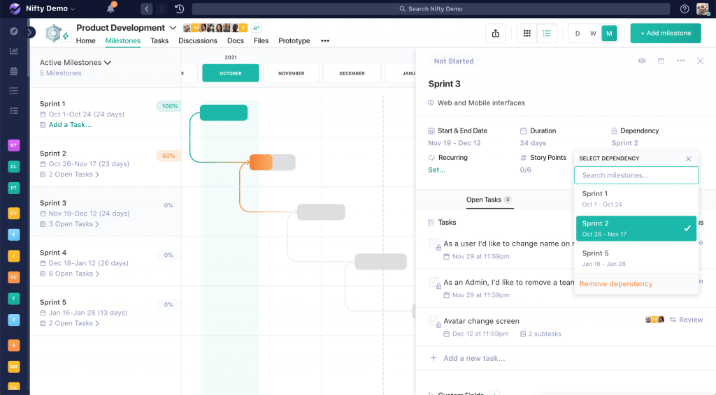 Asana Milestones Review + Alternative | Nifty Blog