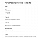 9 Meeting Notes Templates to Stay Organized | Nifty