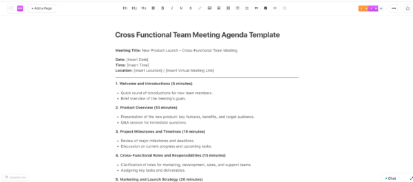 15 Meeting Agenda Templates In Nifty, Docs, Excel, and More | Nifty Blog