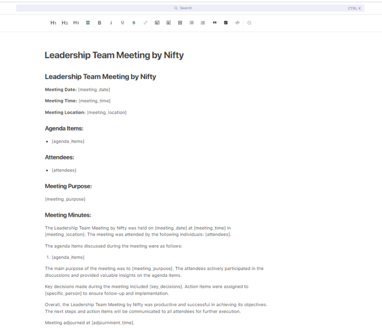15 Meeting Agenda Templates In Nifty, Docs, Excel, and More | Nifty Blog