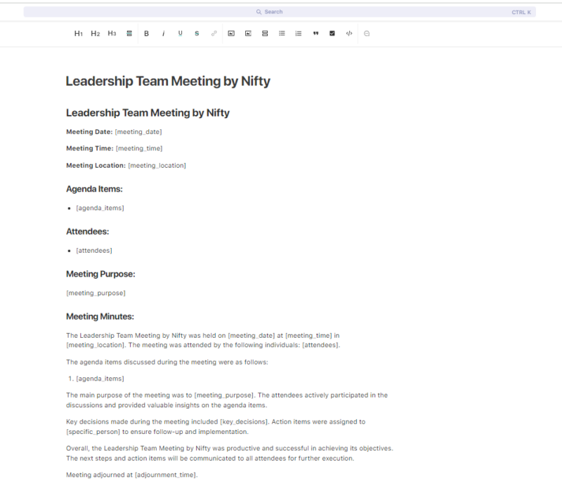 15 Meeting Agenda Templates In Nifty, Docs, Excel, and More | Nifty Blog