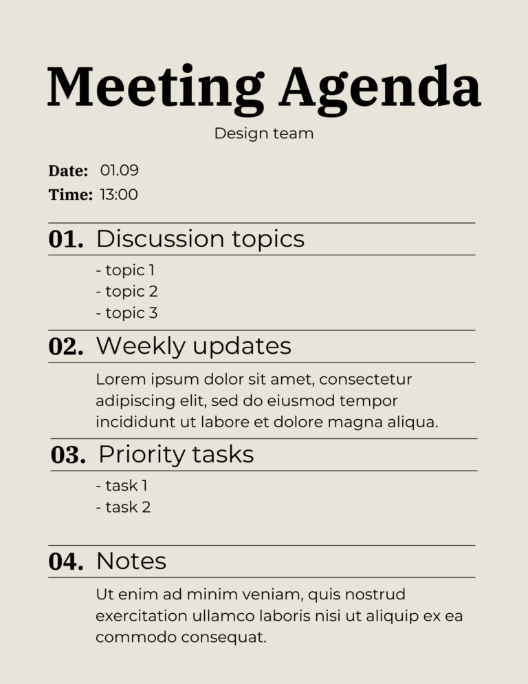 15 Meeting Agenda Templates In Nifty, Docs, Excel, and More | Nifty Blog