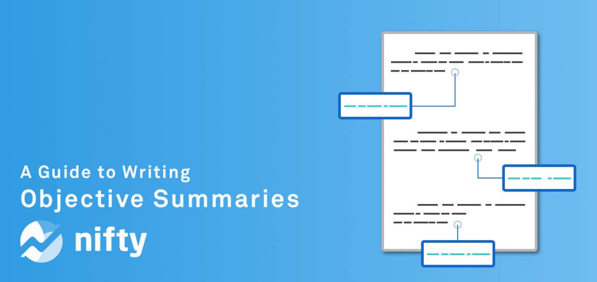 How to Write an Objective Summary - Step-by-Step Guide)